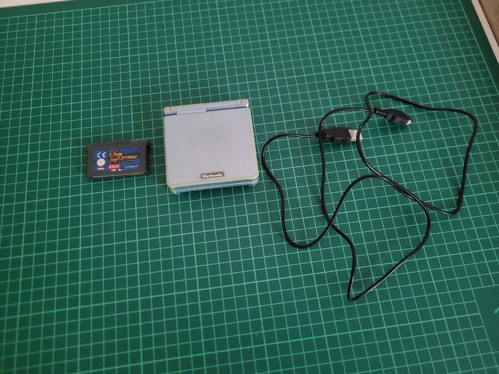 Game Boy Advance SP - Nintendo, Blue - Plus Game Master Duel (Gebraucht ...