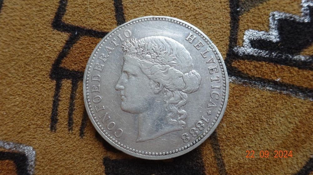5 Fr 1888 Frauenkopf très très rare (Gebraucht) in bassecourt für CHF 630 – mit Lieferung auf ...