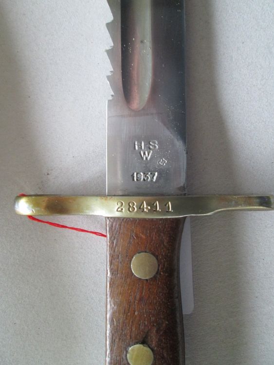 Faschinenmesser/Sägebajonett Mod.1914,Lederscheide, H.S.W. | Kaufen auf Ricardo