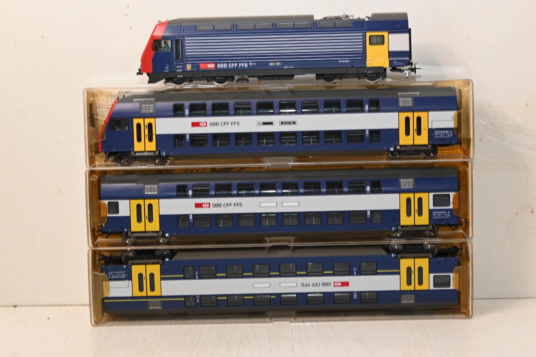 ZVV S Bahn Komposition Fleischmann /Hag HO/AC mit OVP (Gebraucht) in ...
