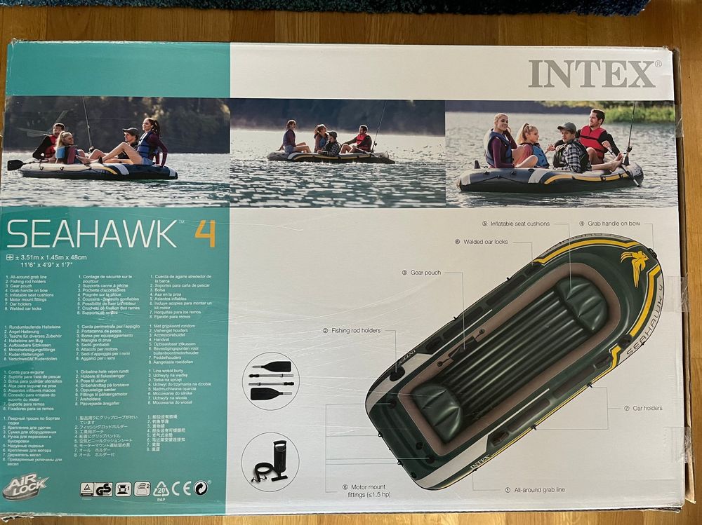 Intex Seahawk 4, Vier Personen Boot-Set | Kaufen auf Ricardo