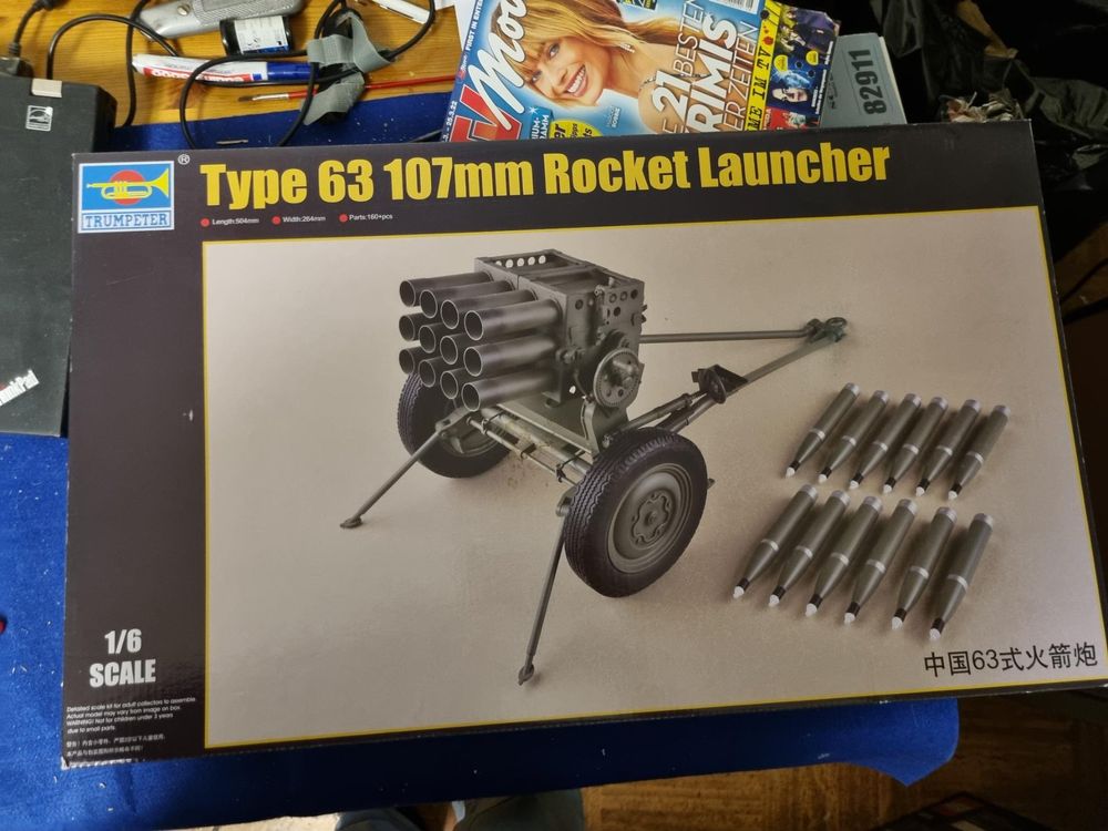 Type 63 107mm Rocket Launcher 1/6 Großmaßstab Raketenwerfer (Neu und originalverpackt) in ...
