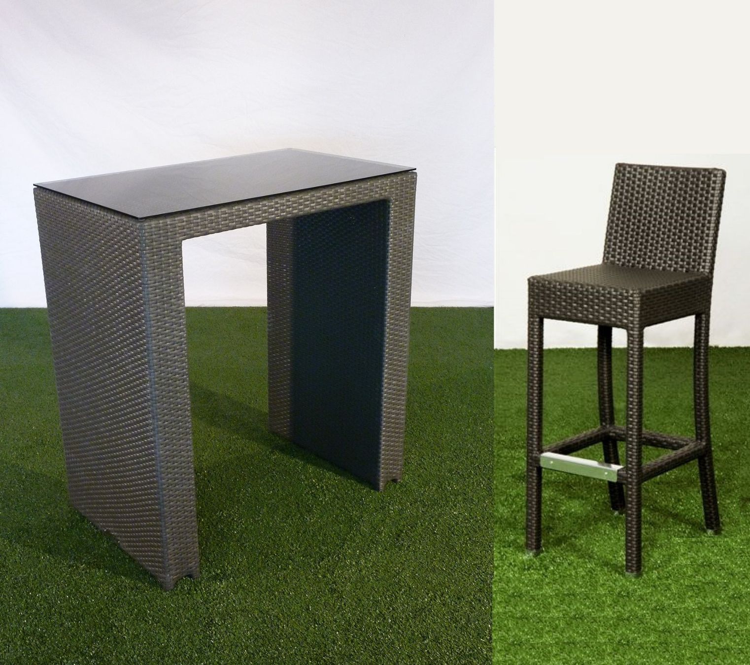 Kunststoff Rattan Bar und 4 Barstühle neu u originalverpackt (Neu ...