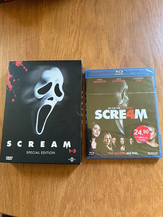 Scream 1-4 Bluray DVD, Uncut (Gebraucht) in Benken ZH für CHF 8.9 – mit ...