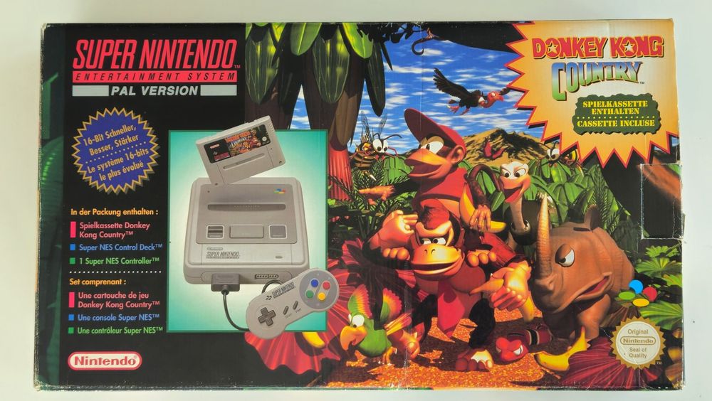 Pack Super Nintendo (Snes) - Donkey Kong Country Edition (Gebraucht) in ...