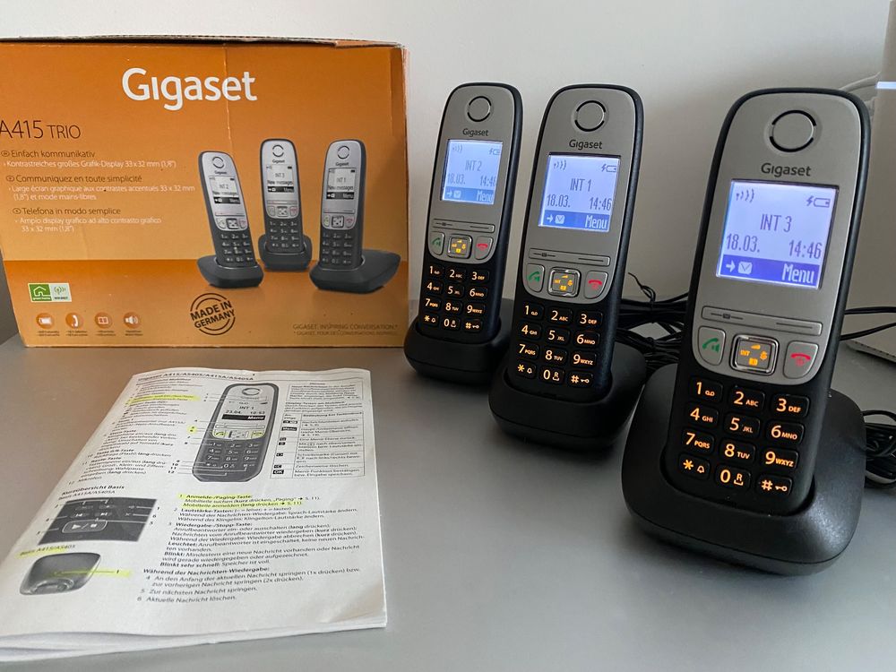 Funktelefon DECT Gigaset A415 TRIO **Neuwertig** | Kaufen auf Ricardo
