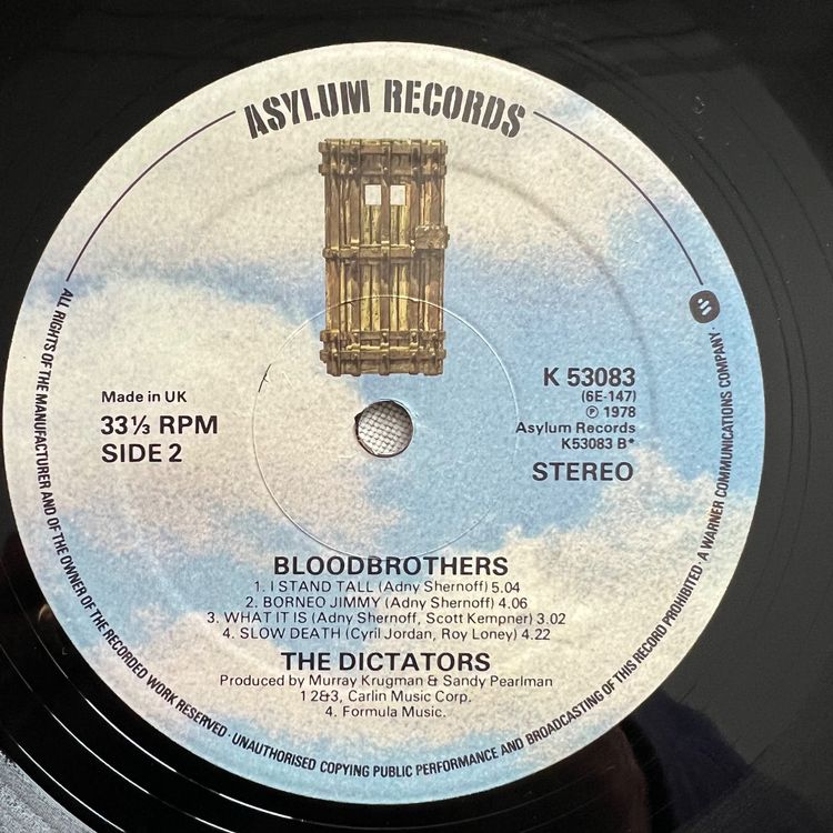 Dictators - Bloodbrothers / 1. UK-Press. 1978 (Gebraucht) in Gais für ...