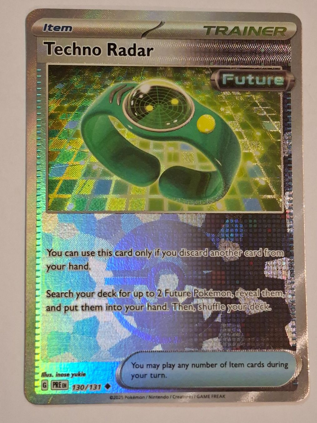 Techno Radar Pokeball Holo Karte 130/131 EN 2025 (Neu (gemäss ...