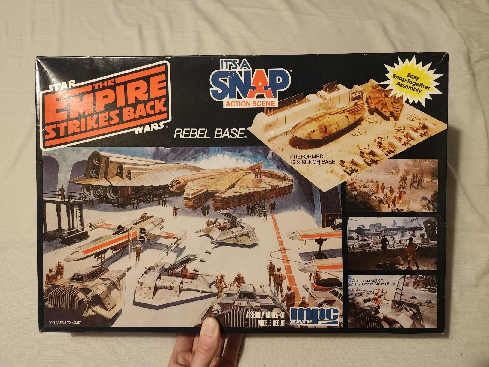 Star Wars Hoth Rebel Base – Vintage MPC Modellbausatz 1992 (Neu und ...