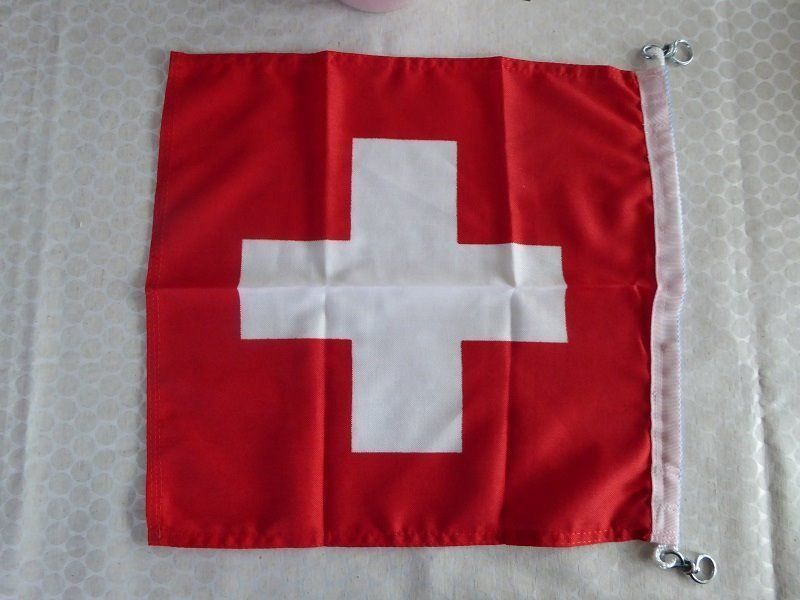 Schweizer Boots- Fahne 40 x 40cm | Kaufen auf Ricardo