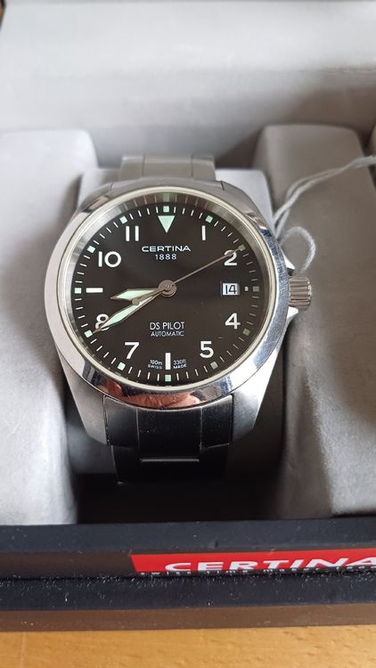 Certina DS Pilot Automatik Herrenuhr, Edelstahl | Kaufen auf Ricardo