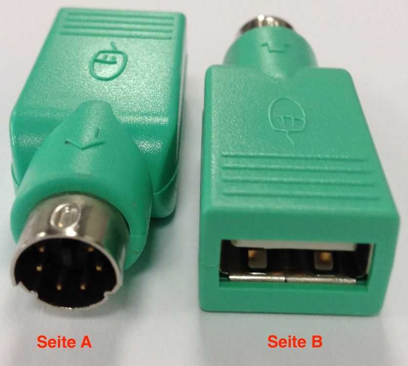 501215-0004_HC_SH Maus Adapter PS/2-zu-USB Typ-A ST/BU (Gebraucht) in ...
