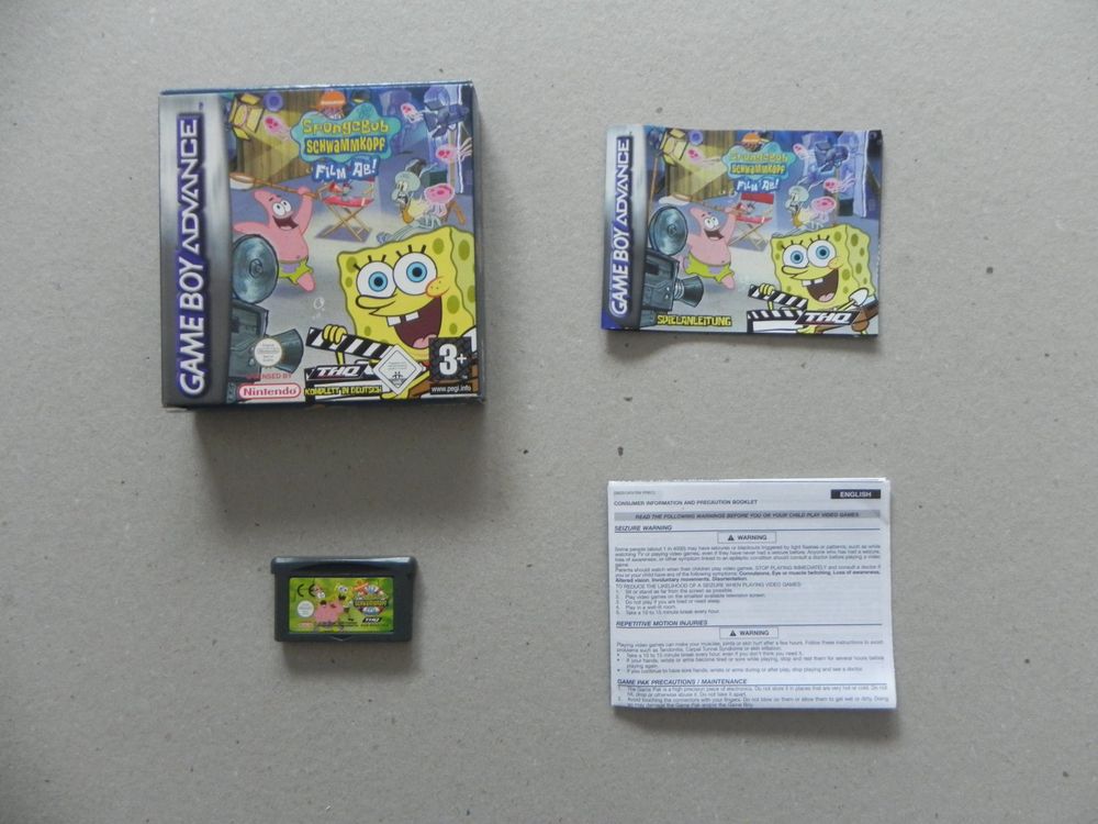 Nintendo Game Boy Advance GBA Spiel Spongebob Schwammkopf (Gebraucht ...