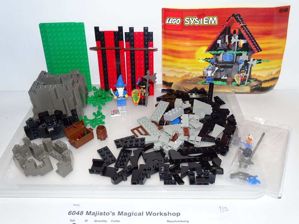 LEGO 6048 Castle - Dragon Knights - Majisto's Workshop (Gebraucht) in ...
