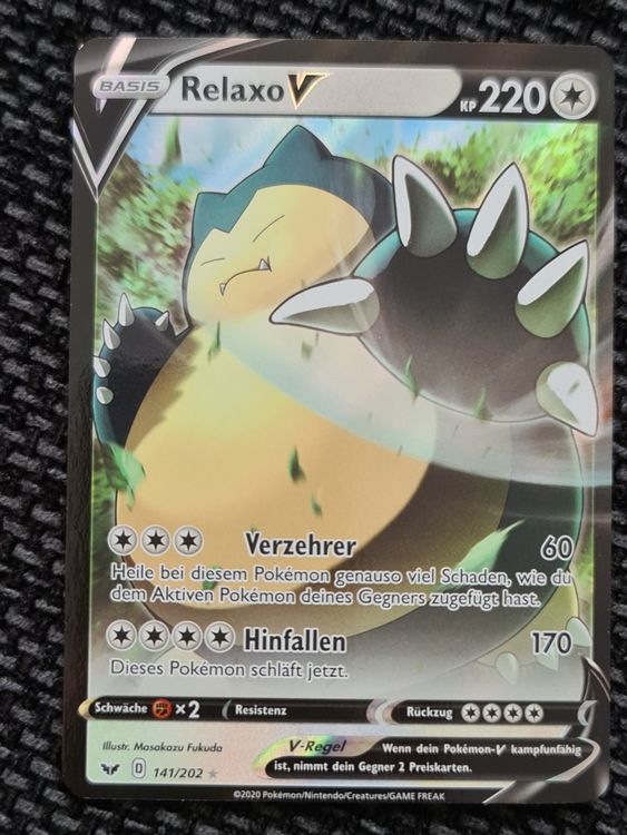 Pokemonkarte Relaxo V 141/202 Deutsch | Kaufen auf Ricardo