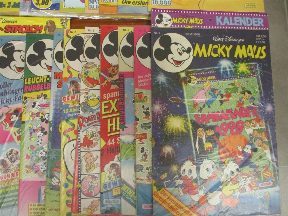 MICKY MAUS HEFTE SAMMLUNG 1989 (Neu (gemäss Beschreibung)) in Liestal für CHF 150 – mit ...