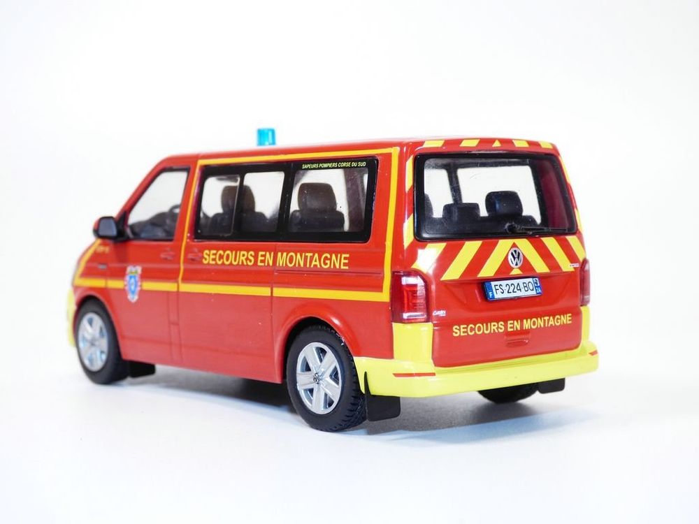 VW T6 Bus 2015-2019 "Feuerwehr SDIS en Montagne rot / gelb / (Neu und ...