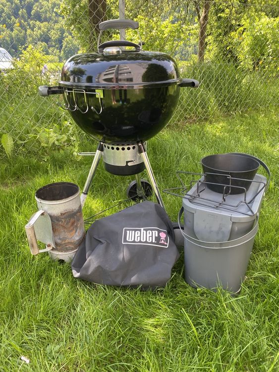 Weber Holzkohlegrill one touch premium 47cm (Gebraucht) in ...
