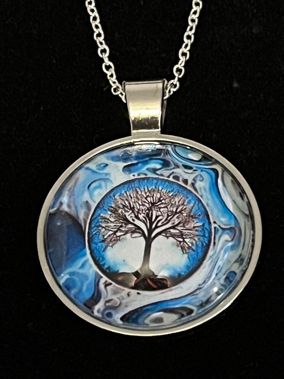 Handmade Anhänger rund Baum des Lebens mit Halskette (Neu (gemäss Beschreibung)) in Oberrohrdorf ...