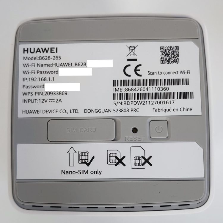 Huawei 4G B628-265 - Max. 600mbps - CPE Pro 2 - CAT12 (Neu (gemäss Beschreibung)) in Aarau für ...