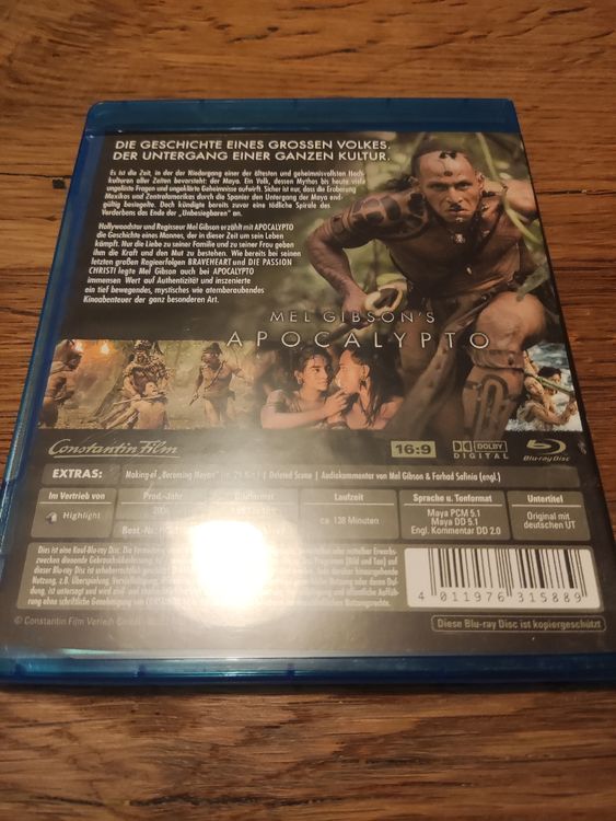 Apocalypto von Mel Gibson (Blu-ray) (Gebraucht) in Oberembrach für CHF ...
