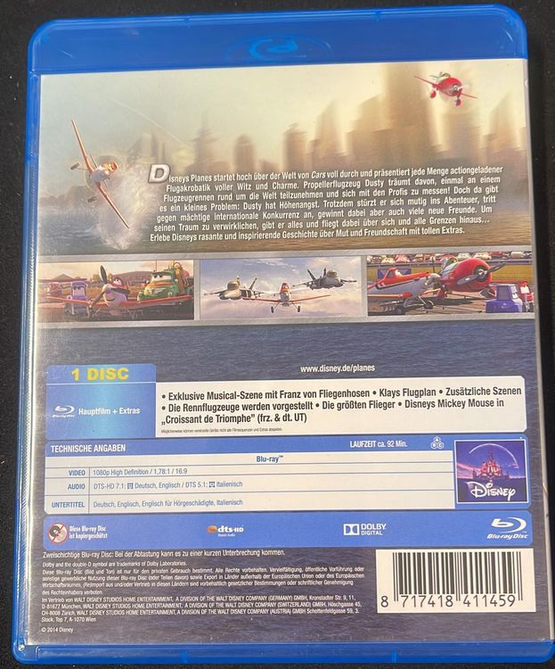 DISNEY PLANES BLU-RAY (Gebraucht) in Zürich für CHF 5 – mit Lieferung ...