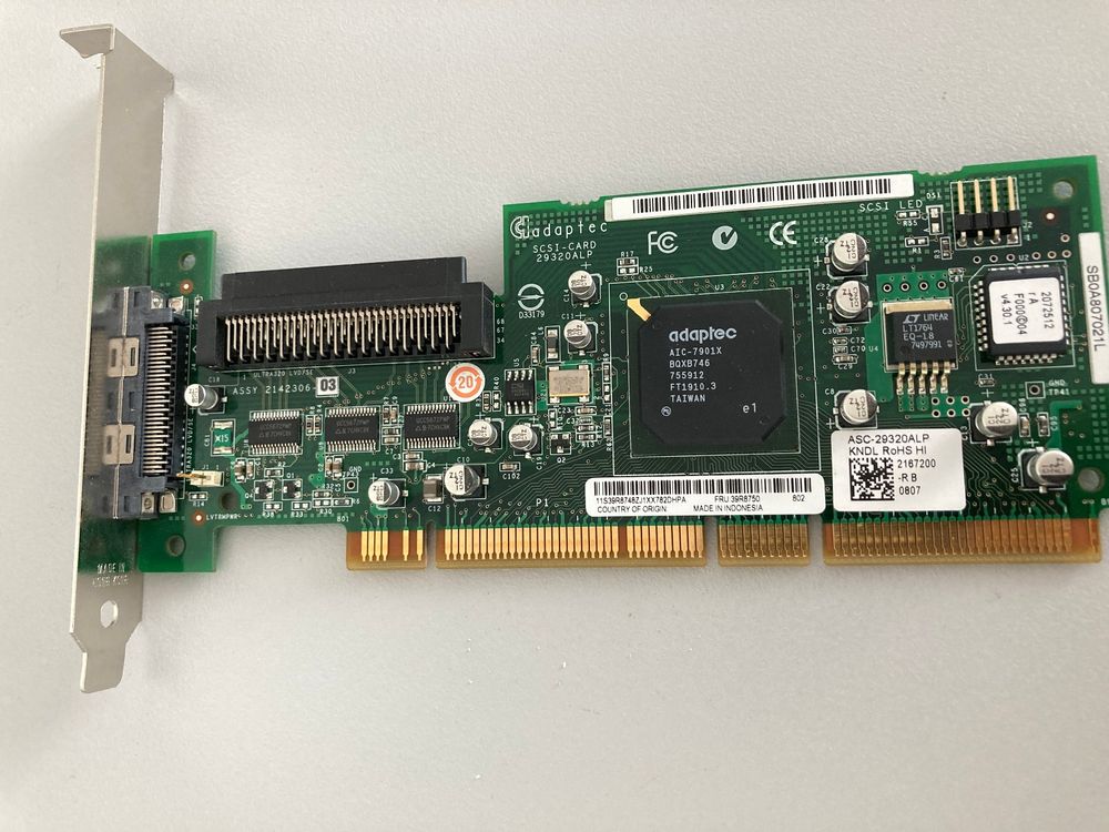 Adaptec SCSI-Karte 29320ALP (Gebraucht) in Wetzikon ZH für CHF 25 – mit ...