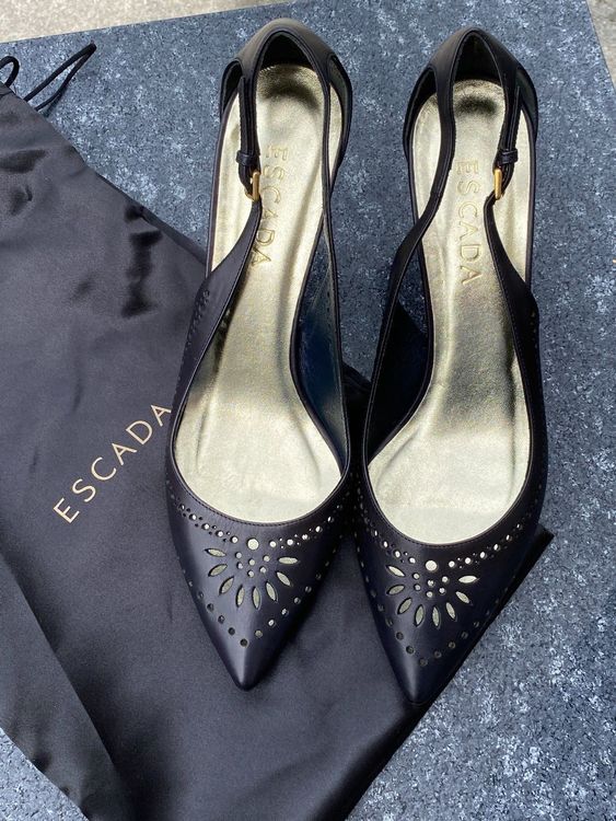 Original ESCADA Pumps, blau, Gr. 40 | Kaufen auf Ricardo