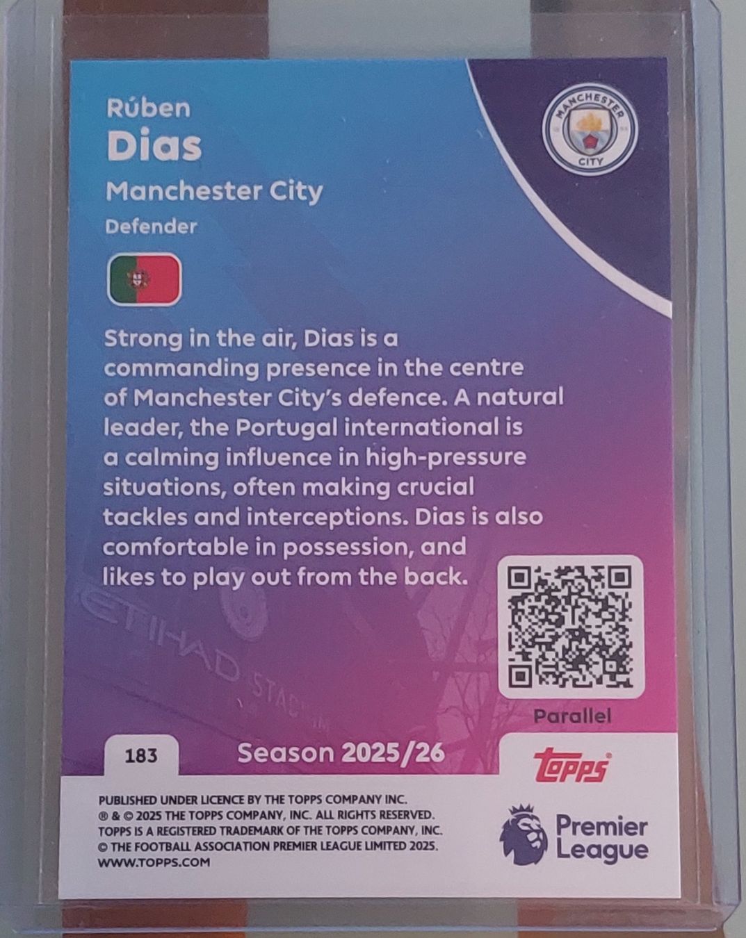 Topps Premier 2026 Nummeriert /499 Rúben Dias - MINT! (Neu (gemäss ...