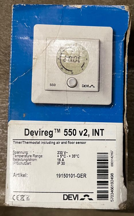 Devireg 550 v2, INT Bodenheizungsregler | Kaufen auf Ricardo