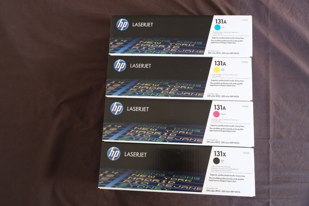 Jeu de 4 cartouches Toner HP 131A pour imprimante laser (Neu und ...
