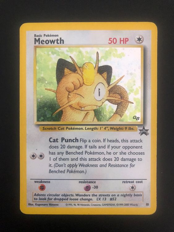 Pokémon Meowth Black Star Promo | Kaufen auf Ricardo