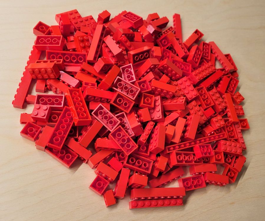 0,5 Kg Lego Basic Classic Steine Bausteine Mix Rot | Kaufen auf Ricardo