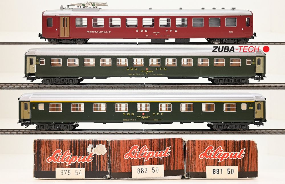 Liliput 3x Personenwagen der SBB H0 GS mit OVP (Gebraucht) in St. Gallen für CHF 22 – mit ...