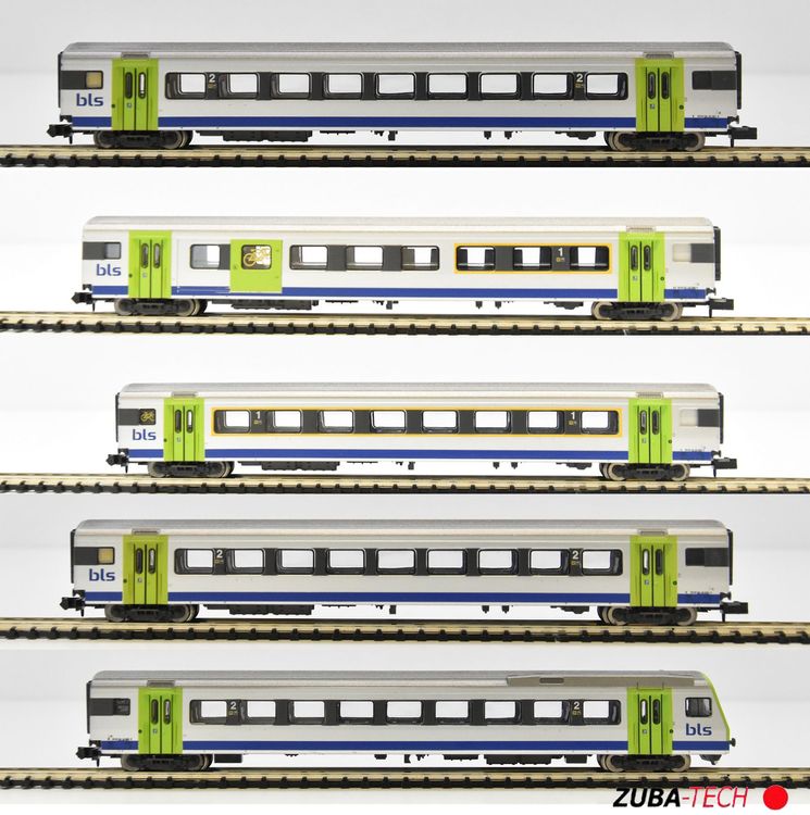 Minitrix 5x EW III Personenwagen BLS NINA Spur N ohne OVP (Gebraucht ...