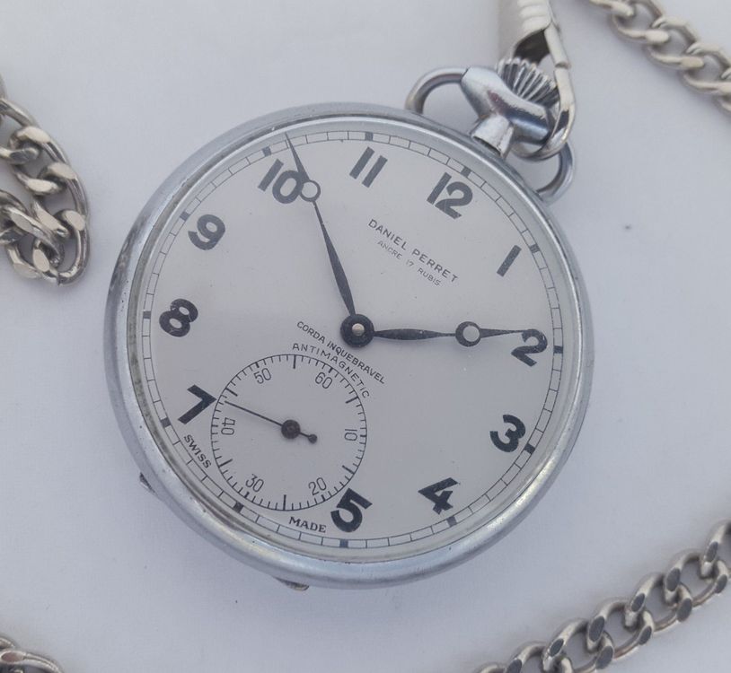 DANIEL PERRET - TASCHENUHR - HANDAUFZUG (Gebraucht) in Basel-Stadt für ...