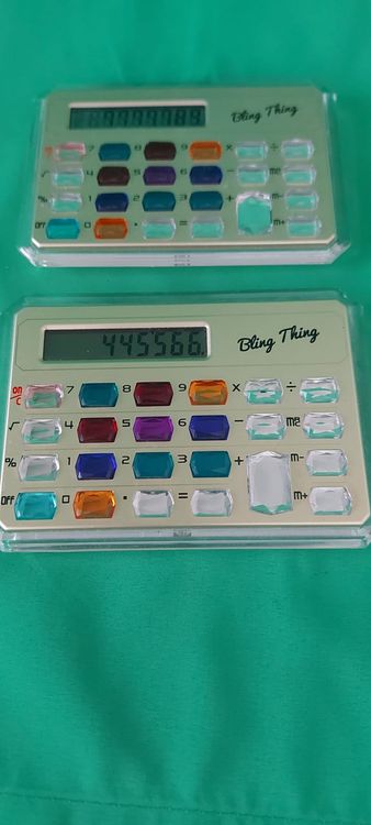 2 Glitzer Taschenrechner "Bling Thing" neu (Gebraucht) in Dübendorf für ...