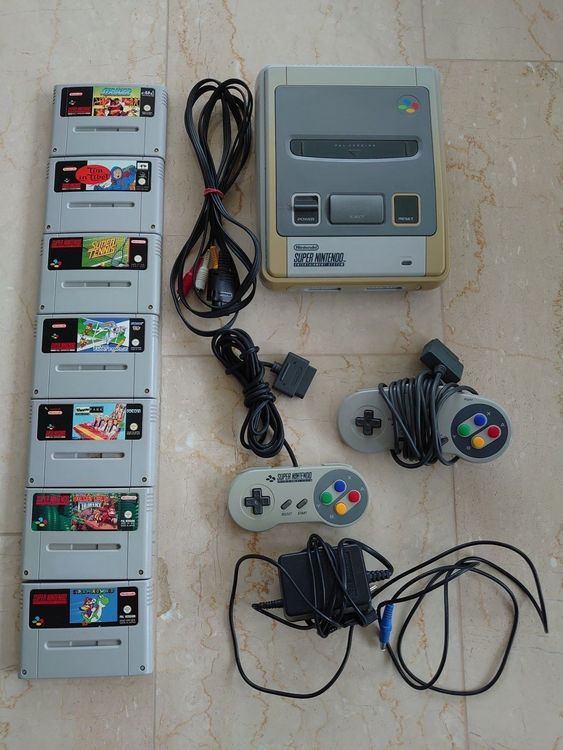 SNES (one Chip!) komplett inkl. 7 Games (Gebraucht) in für CHF 199 ...