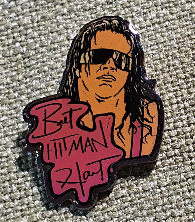 N244 - Pin Wrestling Star - The Hitman / Bret Hart | Kaufen auf Ricardo