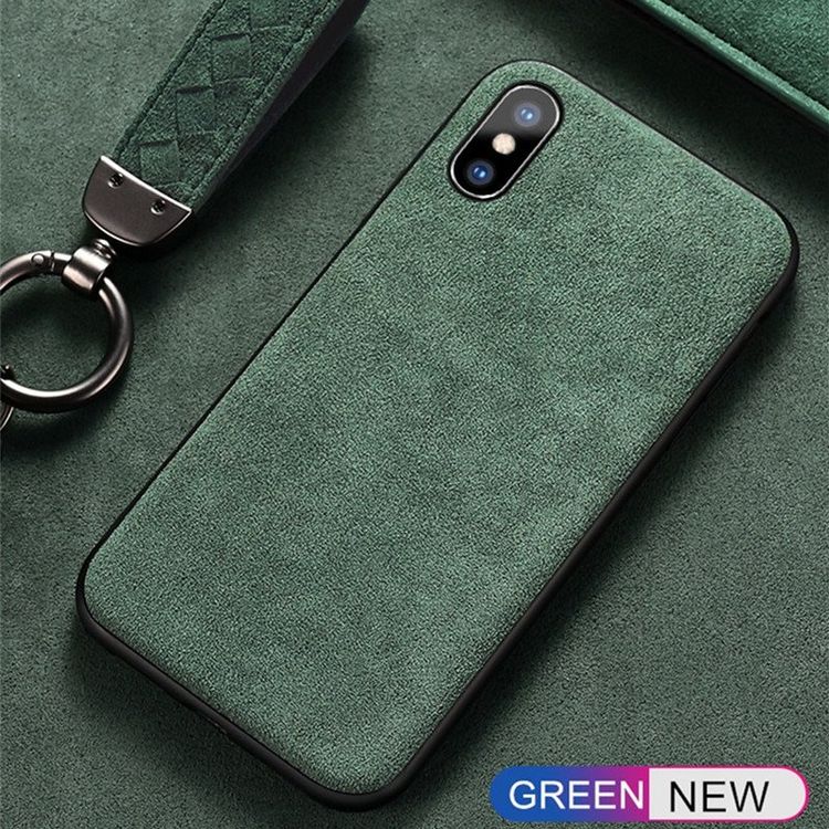 Coque type alcanatara verte pour iPhone 12 ou 12 Pro | Kaufen auf Ricardo