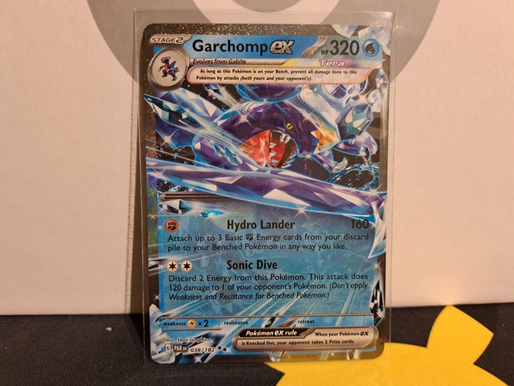 GARCHOMP EX TERA PARADOX RIFT POKEMON KARTE 038/182 | Kaufen auf Ricardo