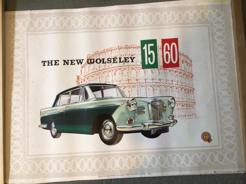Original Verkaufsposter Sixties, Riley, Wolseley, Morris | Kaufen auf ...