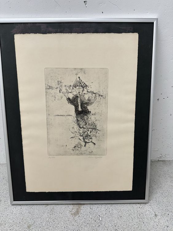 Irene Wyrsch Fasnacht Radierung (Gebraucht) in Ebikon für CHF 25 – mit Lieferung auf Ricardo kaufen