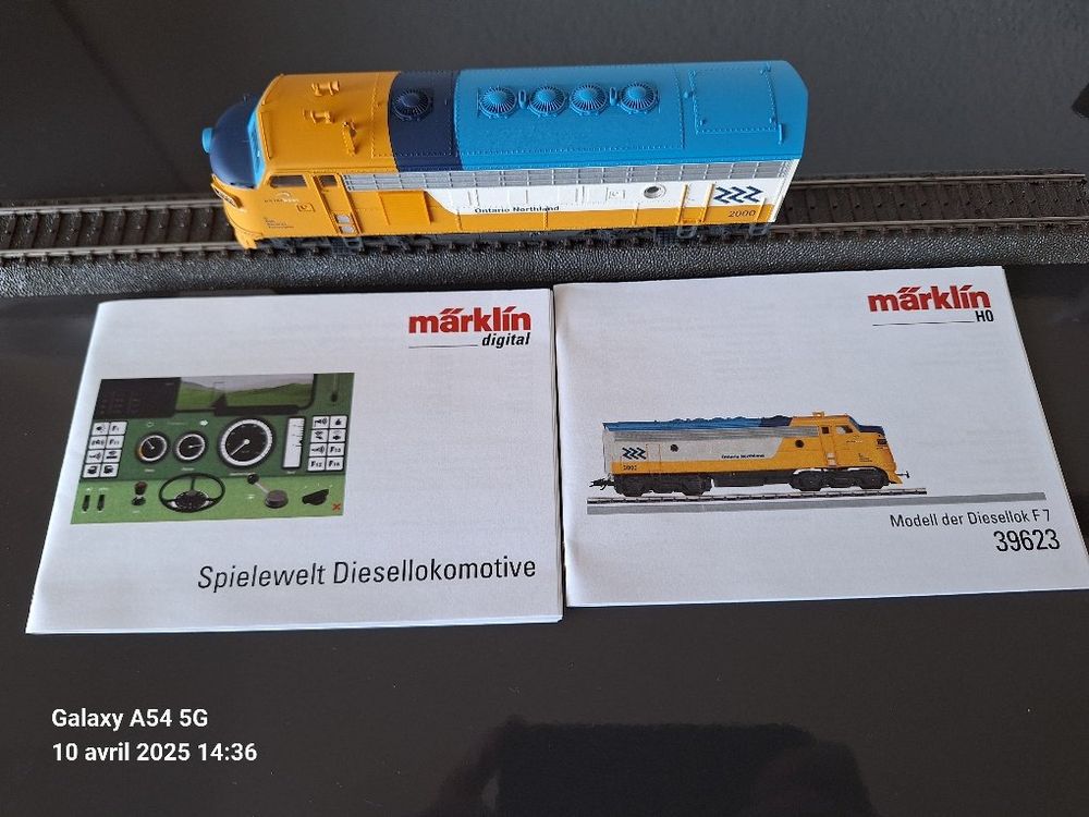 Märklin HO mfx. Locomotive F7 Ontario Northland,selon photos (Neu und ...