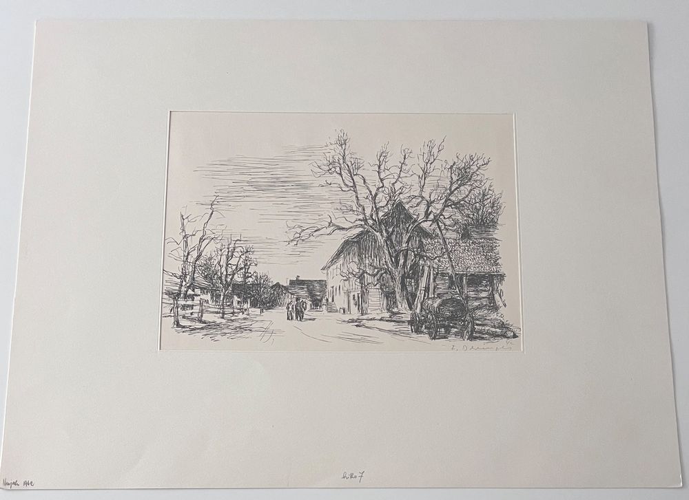 Fritz DERINGER ( 1903-1950 ) Lithografie Handsigniert (Gebraucht) in ...