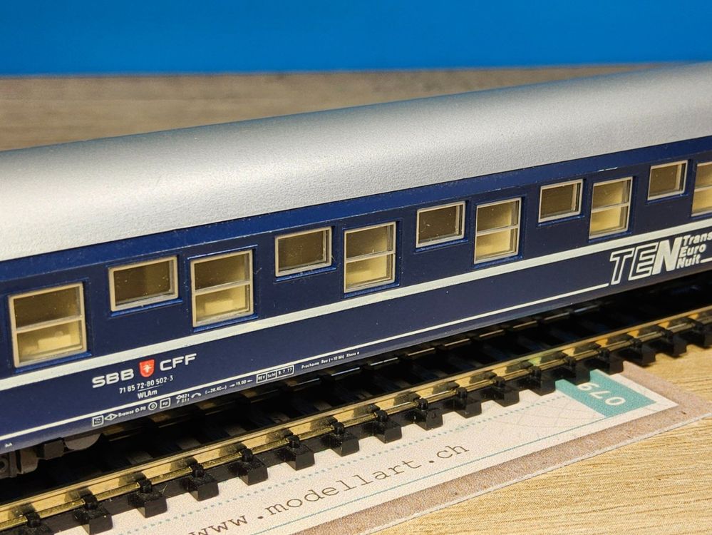 Fleischmann 8117 __ SBB Schlafwagen TEN __ OVP __ Spur N (Gebraucht) in Uerikon für CHF 24 – mit ...