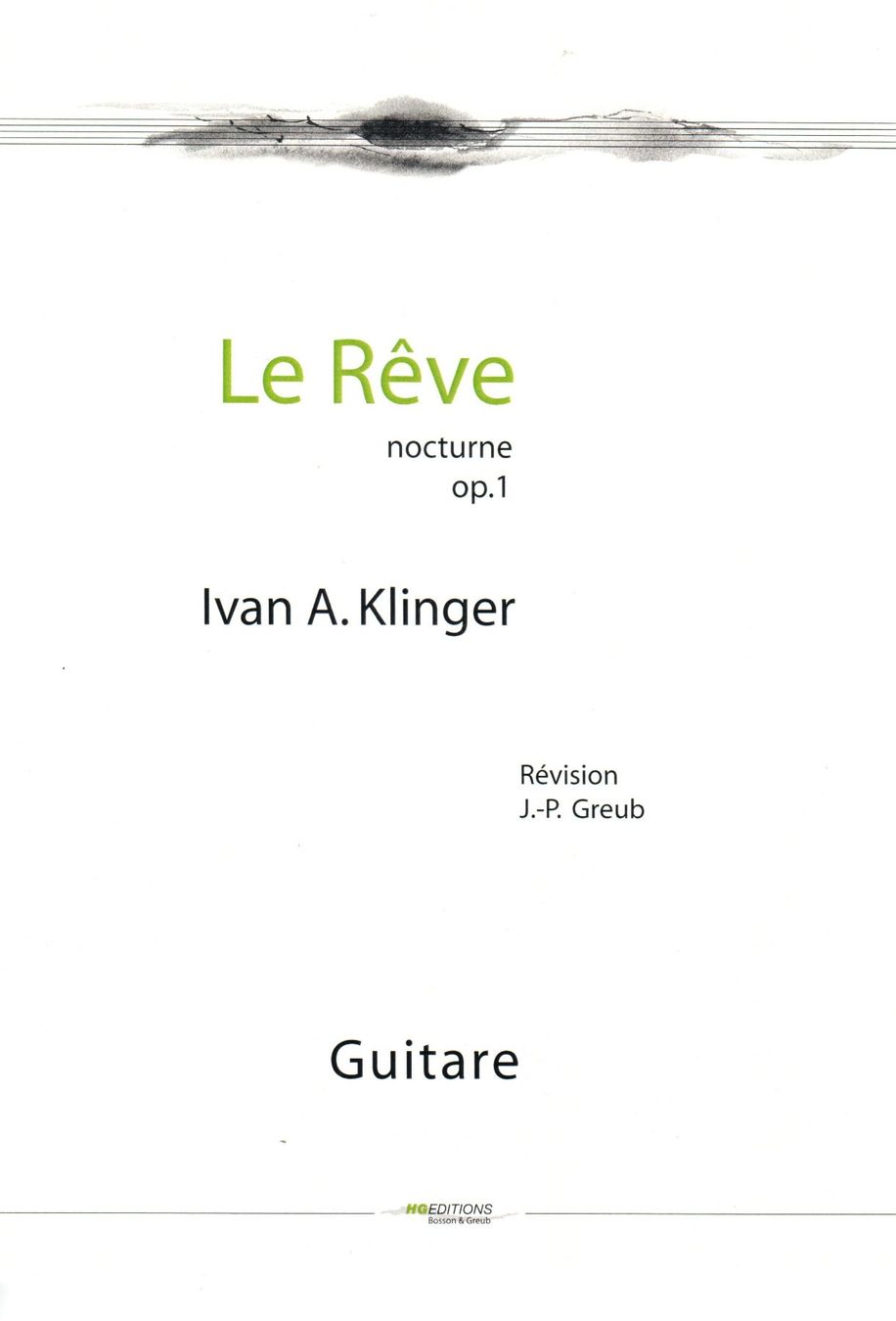 I. A. KLINGER – Le Rêve (Neu (gemäss Beschreibung)) in St-Blaise für ...