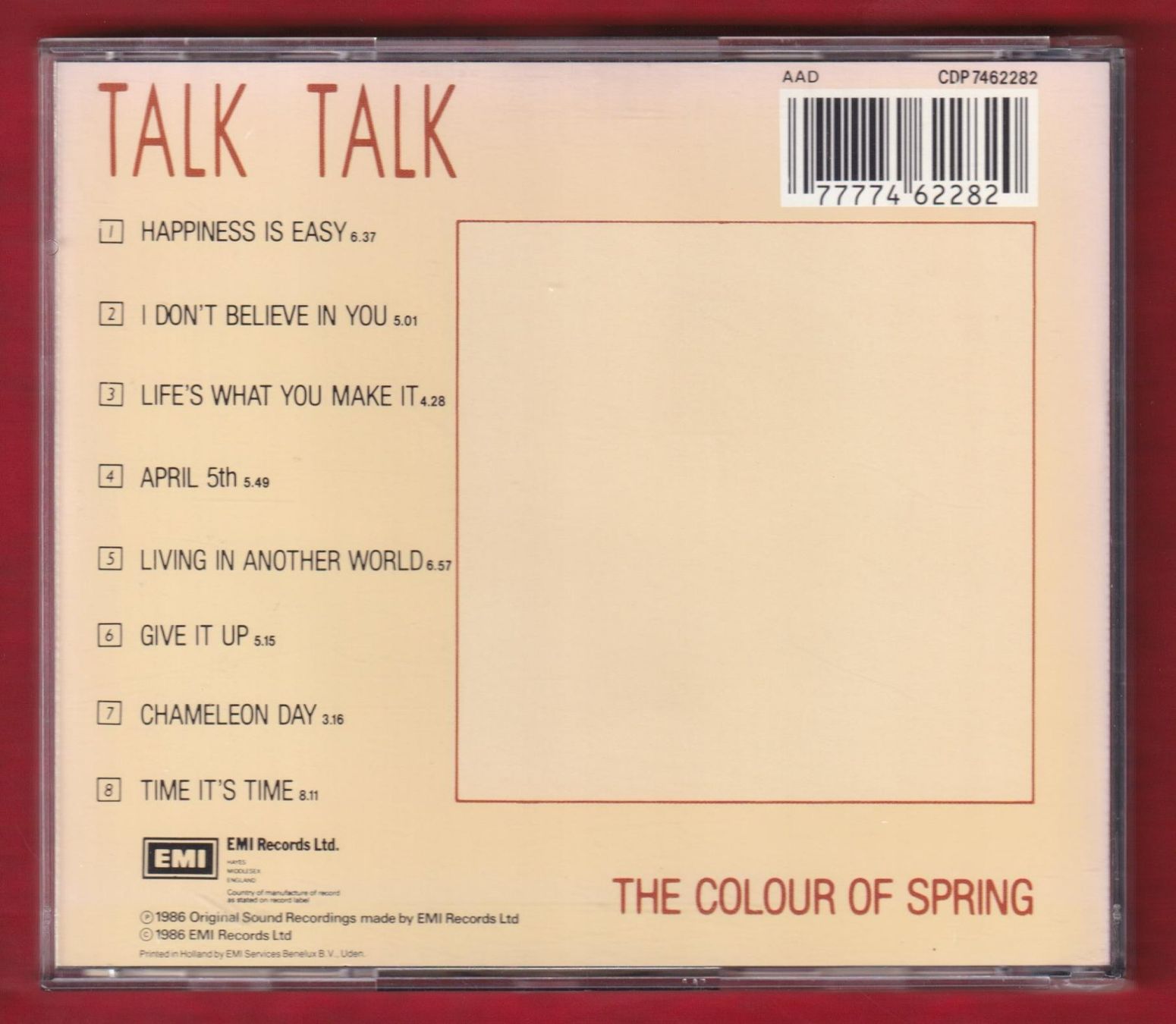 Talk Talk - The Colour Of Spring (CD) (Gebraucht) in Zürich für CHF 7 ...