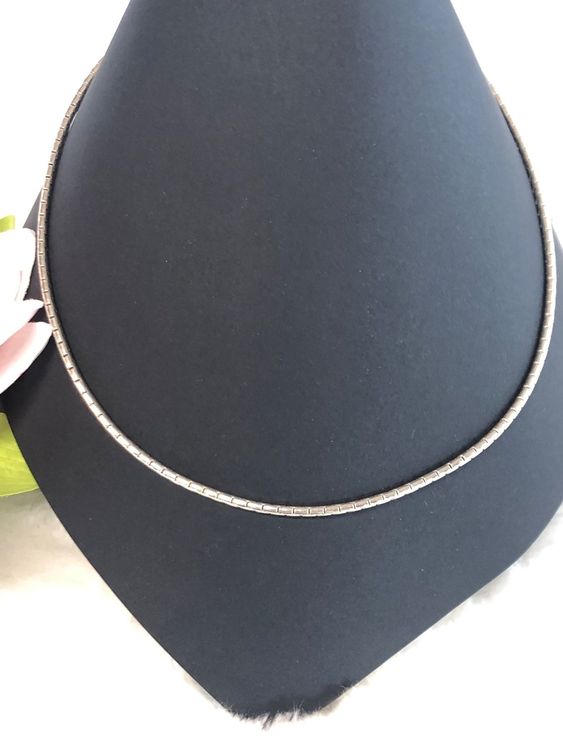 Collier Silber Fantasie Muster 45cm / 3mm | Kaufen auf Ricardo