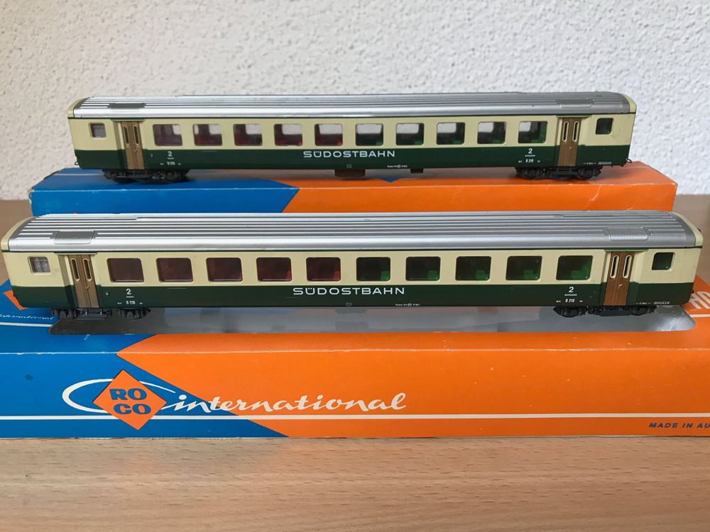 2 x Roco 4239C Personenwagen SOB H0 DC (Gebraucht) in Dürnten für CHF ...
